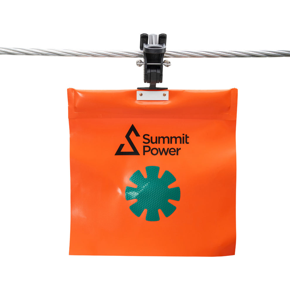 Warning Flag 300 x 300mm – Summit Power Markers
