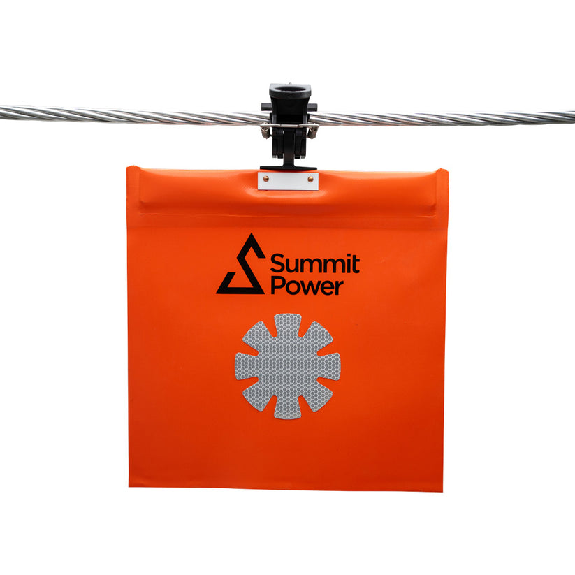 Warning Flag 300 x 300mm – Summit Power Markers